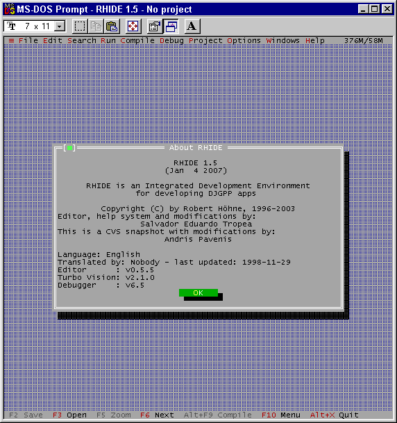 fbc + rhide - freebasic.net